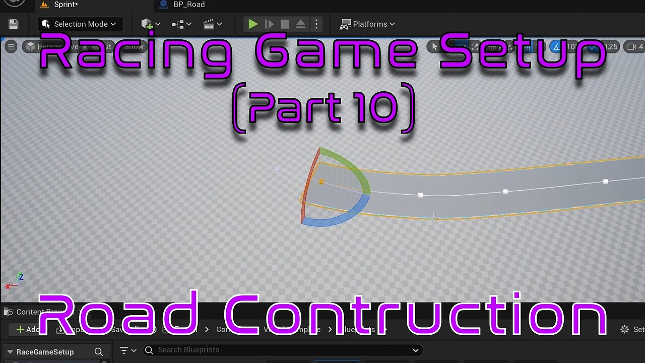 How To Create Roads Using Spline Component Unreal Engine Racing Game