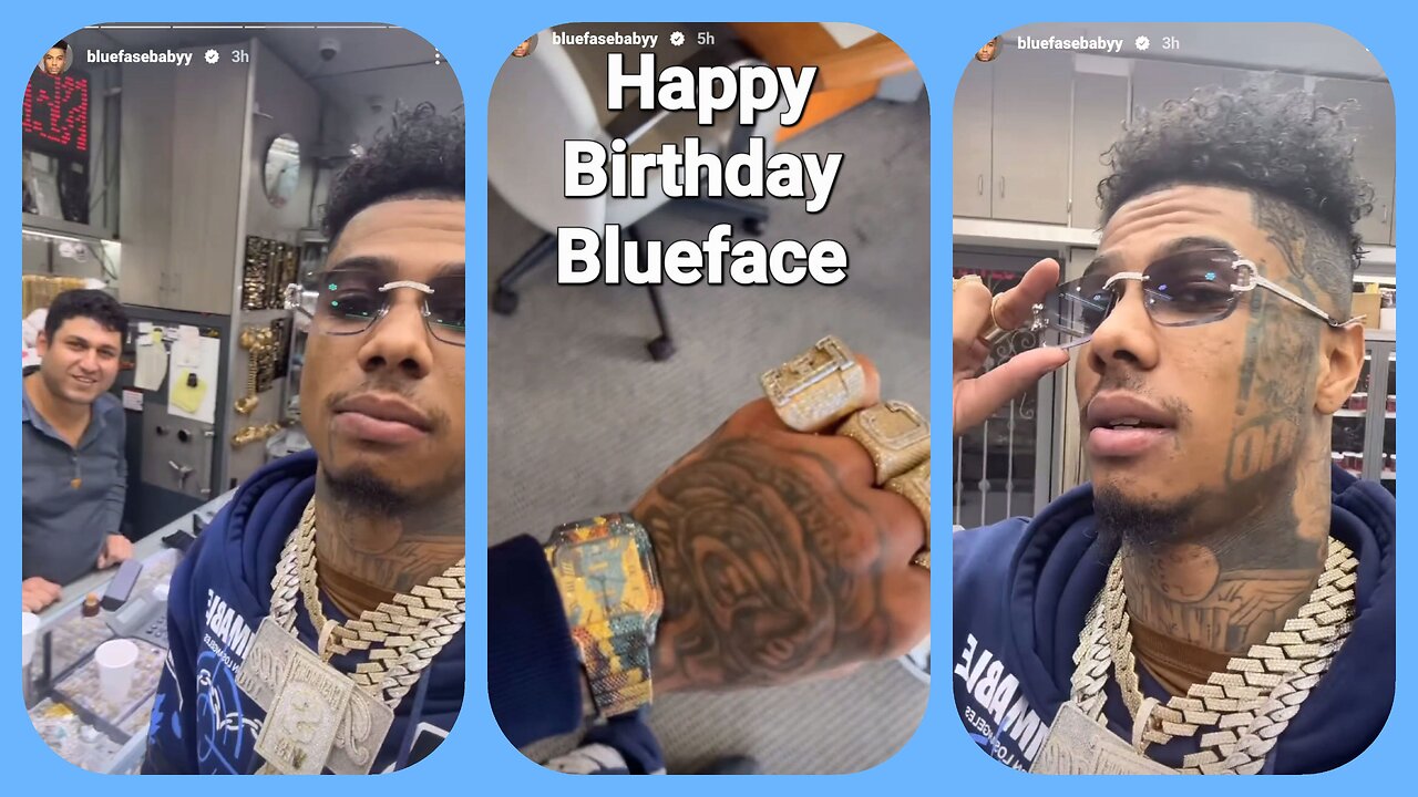 Blueface Celebrating his Birthday WITH0UT Chrisean Rock but with Zesus ...