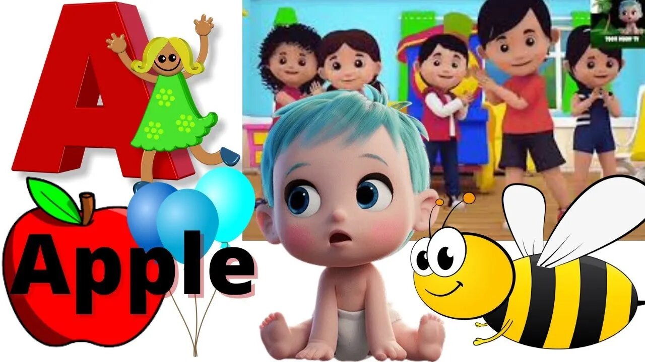 Phonics Song with Two Words A For Apple ABC Alphabet Songs with Sounds ...