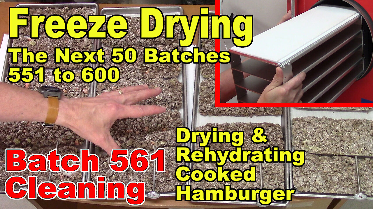 Freeze Drying - The Next 50 Batches - Cleaning Before Batch 561 ...