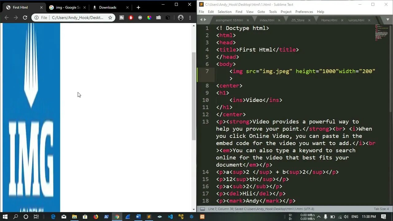 6 insert image, How to Insert Image in HTML || In Hindi, How to Insert ...