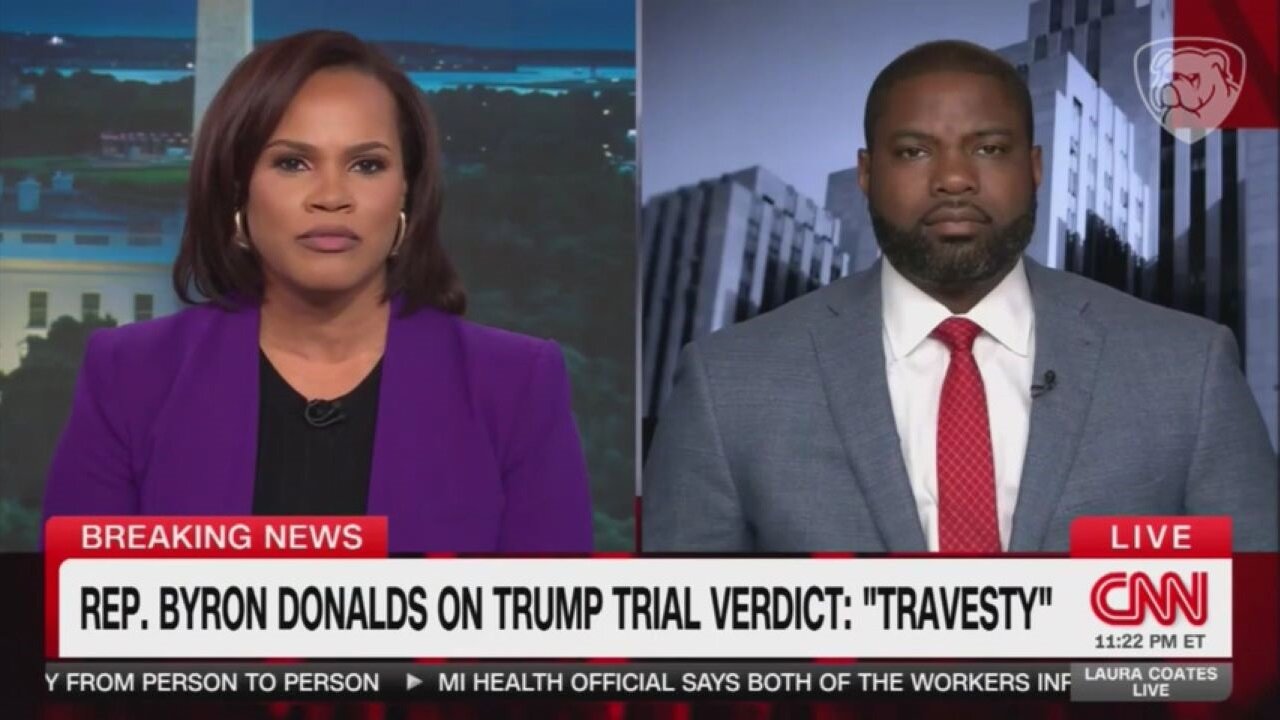 Rep. Byron Donalds Schools CNN's Laura Coates On Alvin Bragg's ...