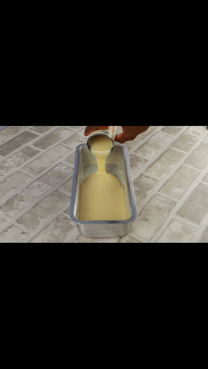 Add condensed milk to the mold and see this incredible result
