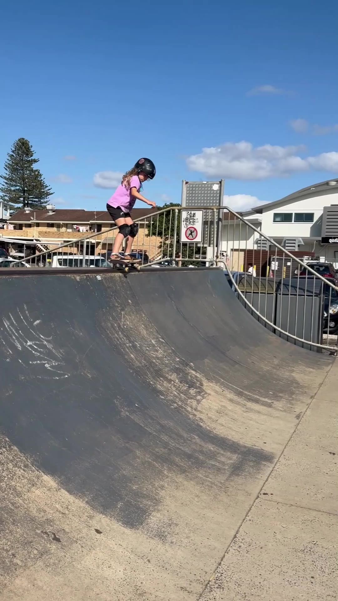 First Time on a Skateboard: Gravity Wins the Battle