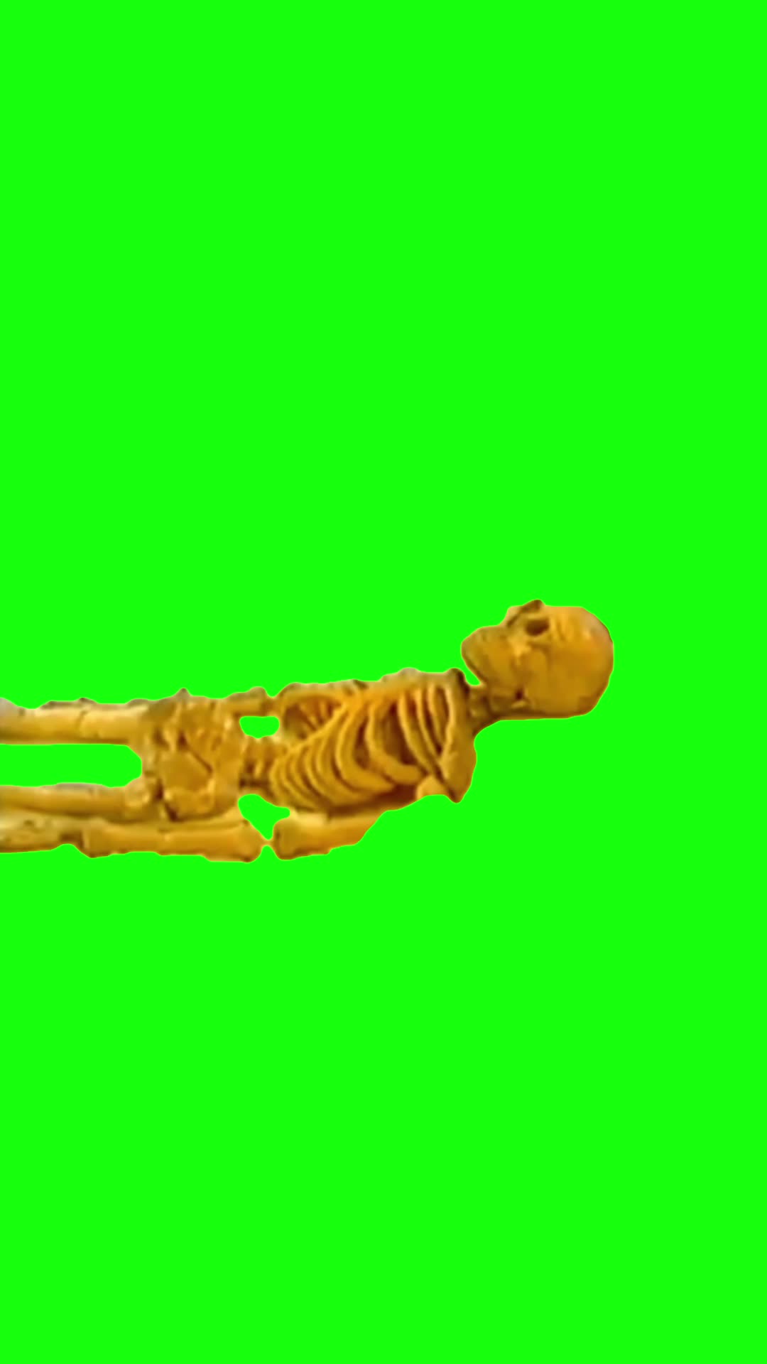 Woman Turns Into Skeleton | Green Screen