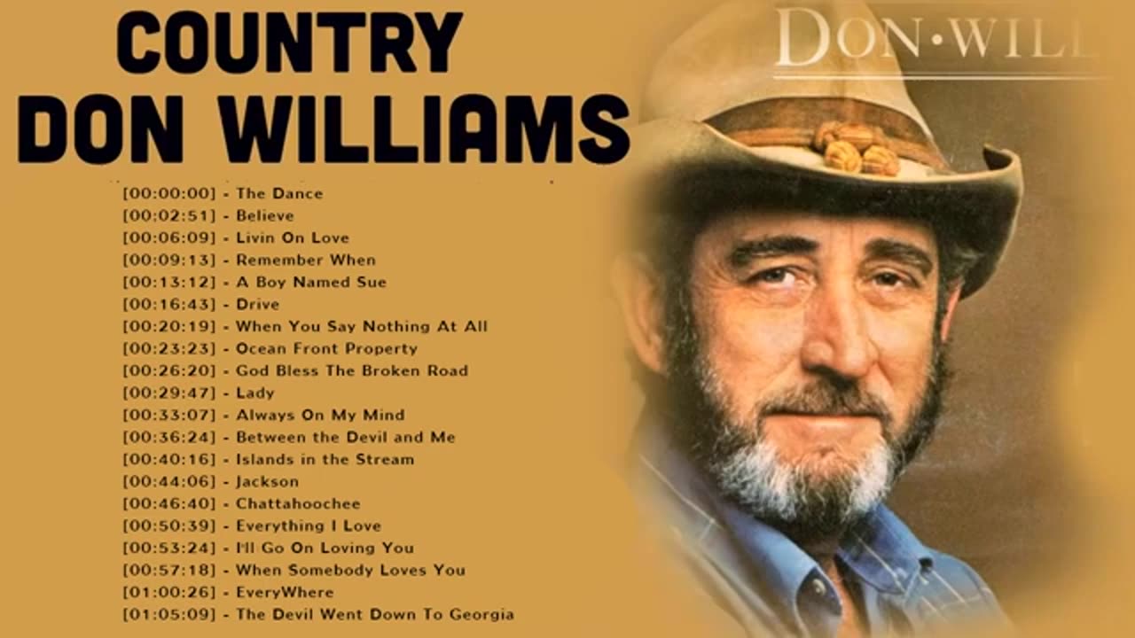 Don Williams Best Of Songs Don Williams Don Williams Greatest Hits Full ...