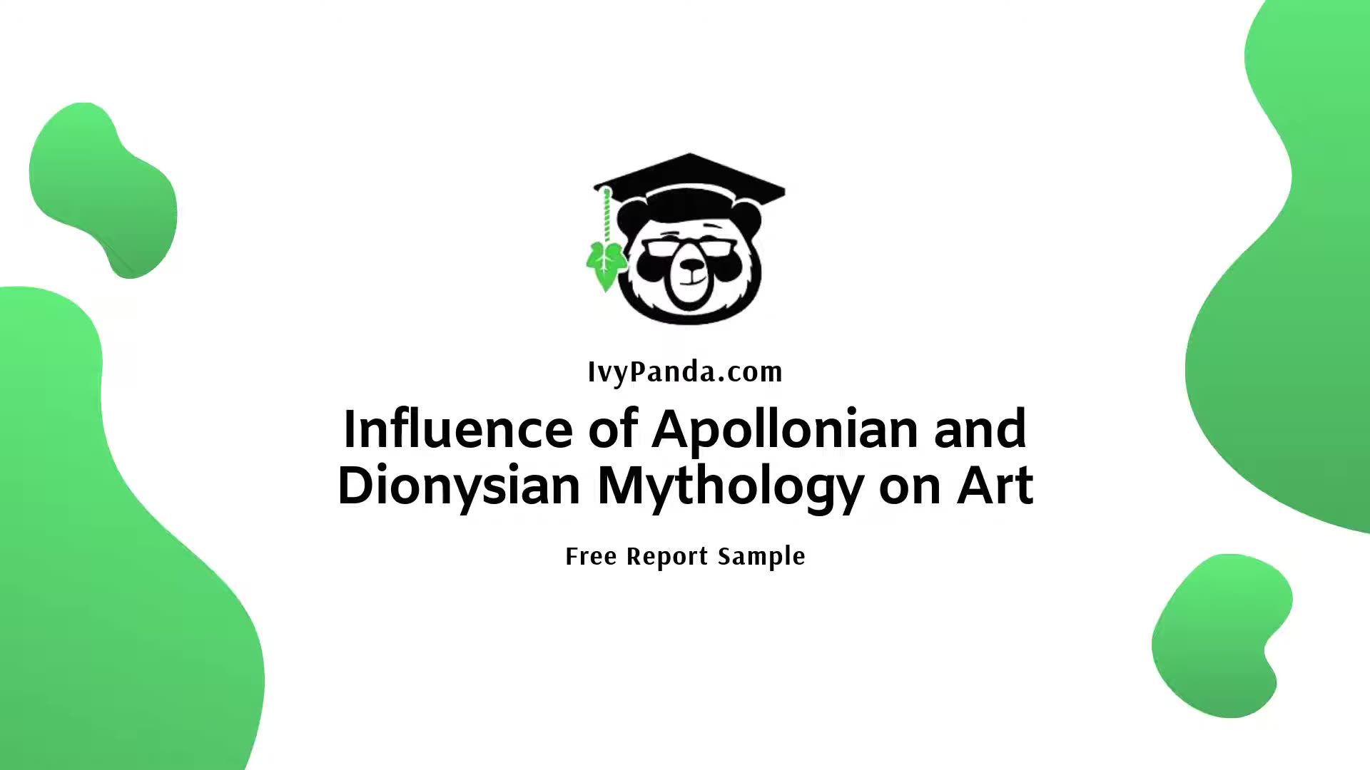 Influence of Apollonian and Dionysian Mythology on Art | Free Essay Sample