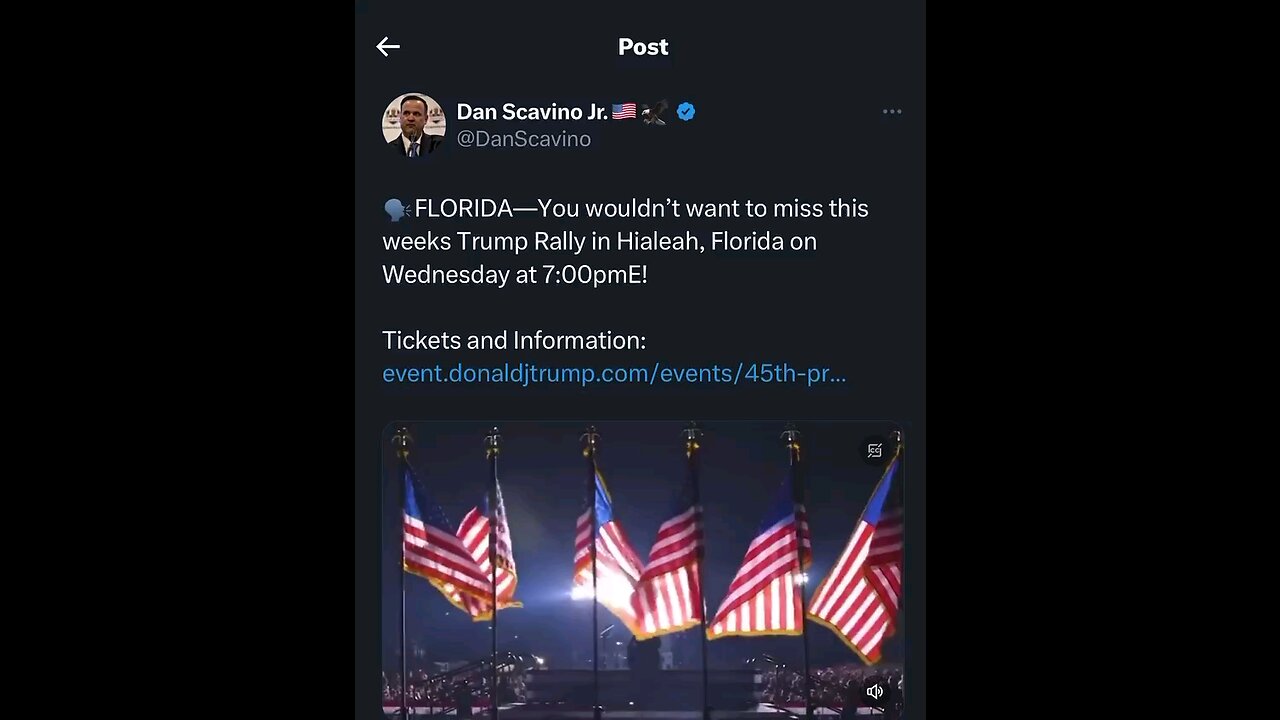 Trump Rally this Wednesday