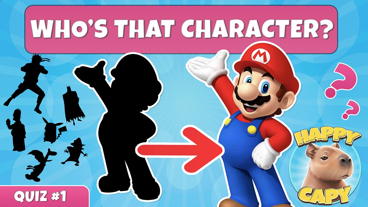 CARTOON CHARACTER SHADOW QUIZ #1 | Can You Guess the Cartoon Character?