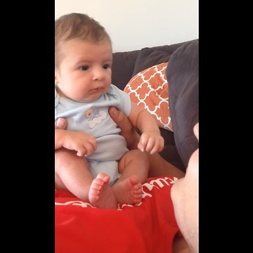 Watch How This Adorable Little Girl Reacts When Her Dad Blows Air On ...