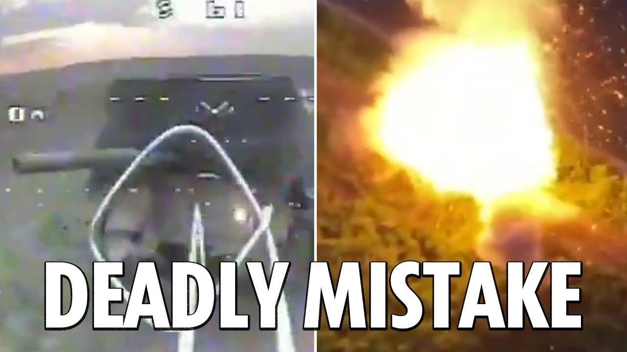 Russian 'turtle tank' is blown to bits by Ukraine drone after bungling ...