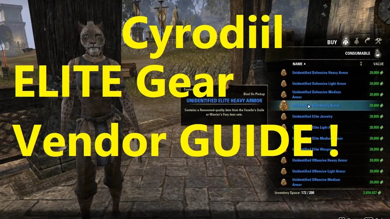 ESO Cyrodiil Armor Sets Guide - Elite Gear Vendor (RANDOM Armor Sets ...