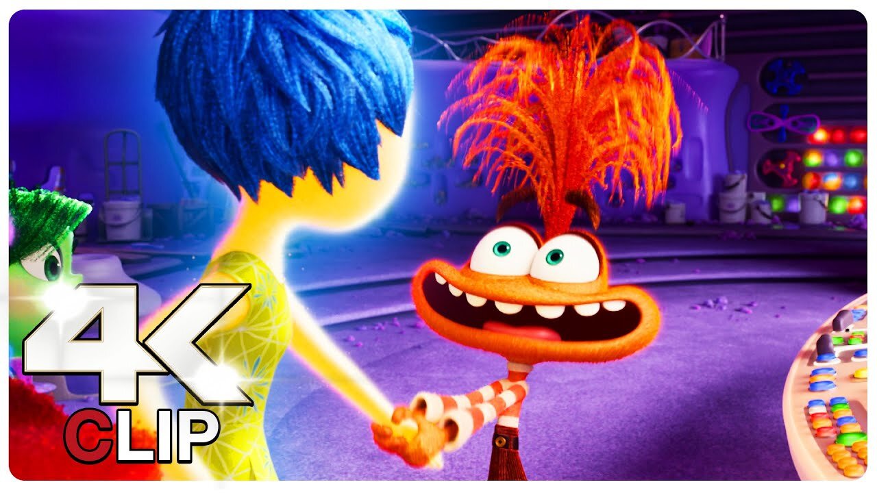 Anxious Meet Joy For The First Time Scene | INSIDE OUT 2 (NEW 2024 ...