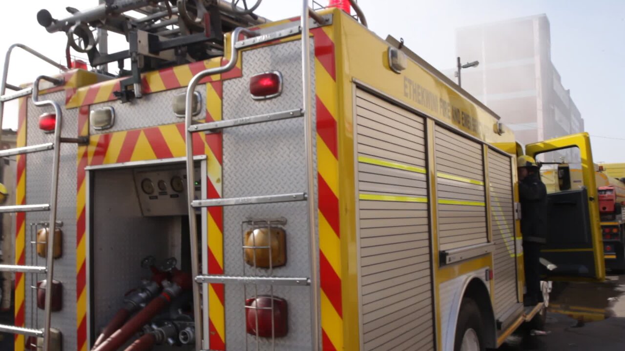 SOUTH AFRICA - Durban - Fire at Jumbo's towing yard (Videos) (cNc)