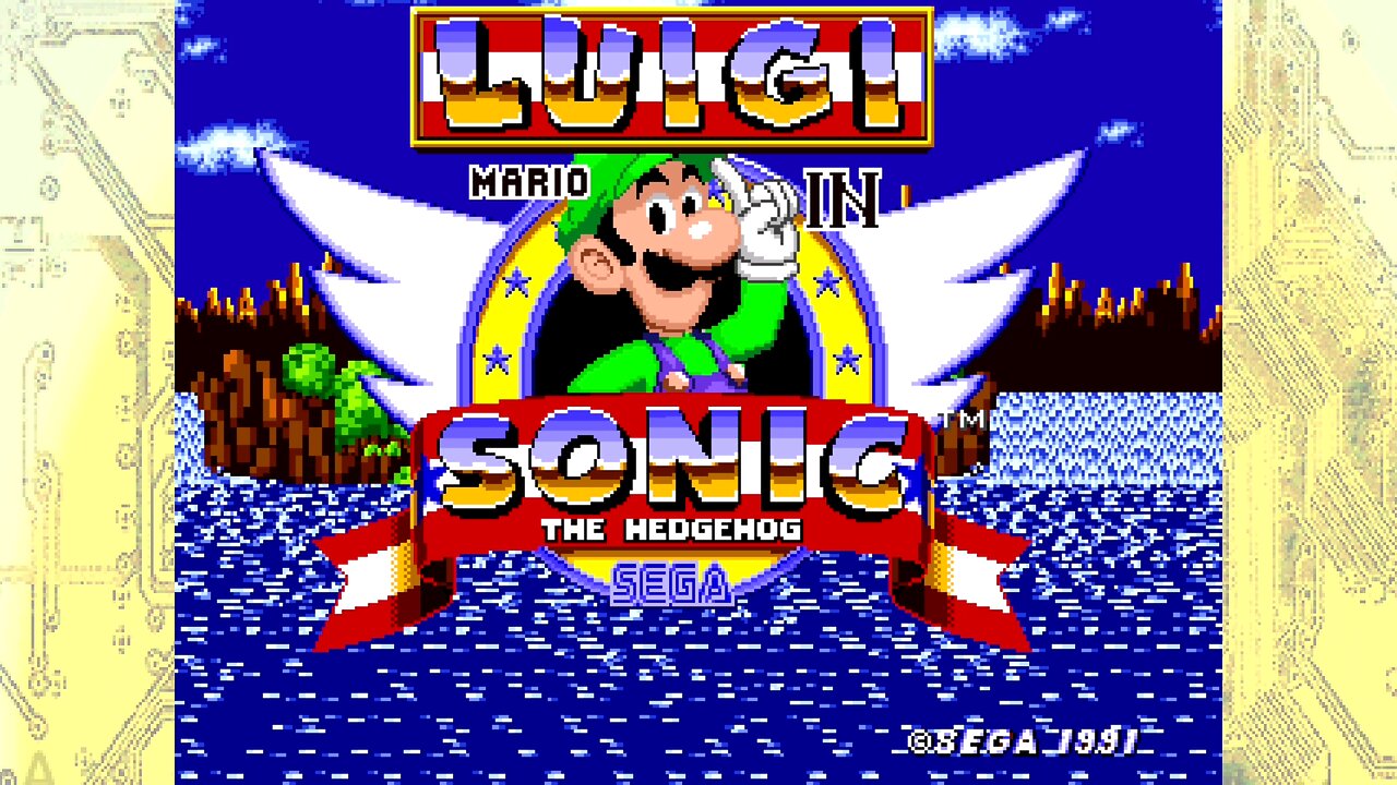 Luigi in Sonic the Hedgehog “Lean Green Speed Machine”