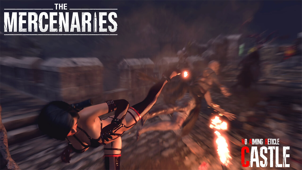 RE4R - Mercenaries - Ada Castle - No Aiming Reticle or UI