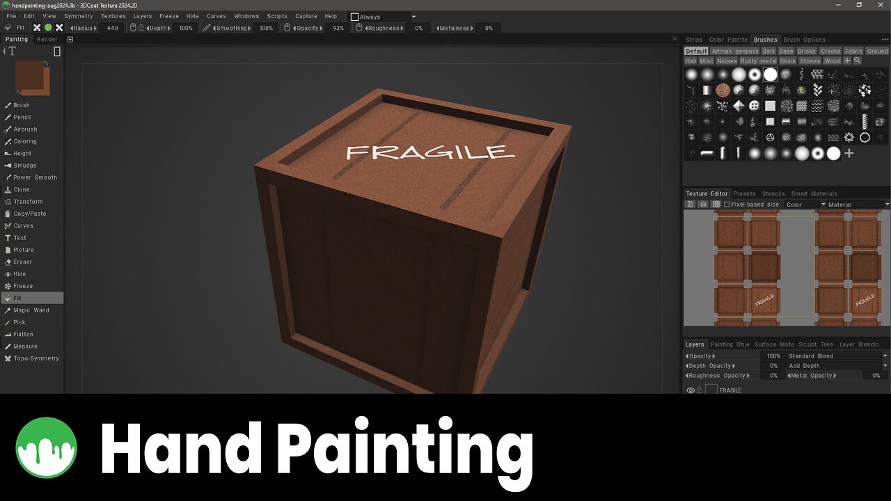 How to hand paint in 3DCoat Textura | Tutorial #Texturing