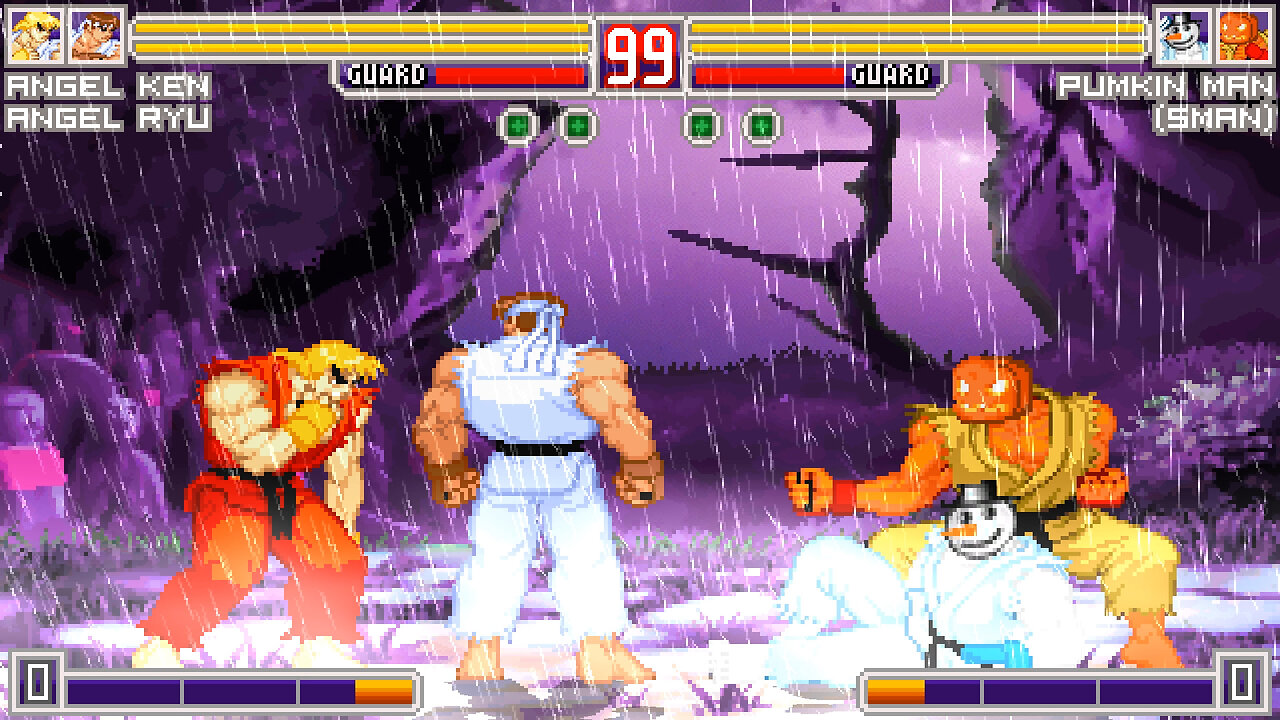 MUGEN - Angel Ryu & Angel Ken vs. Snow Man & Pumpkin Man - Download