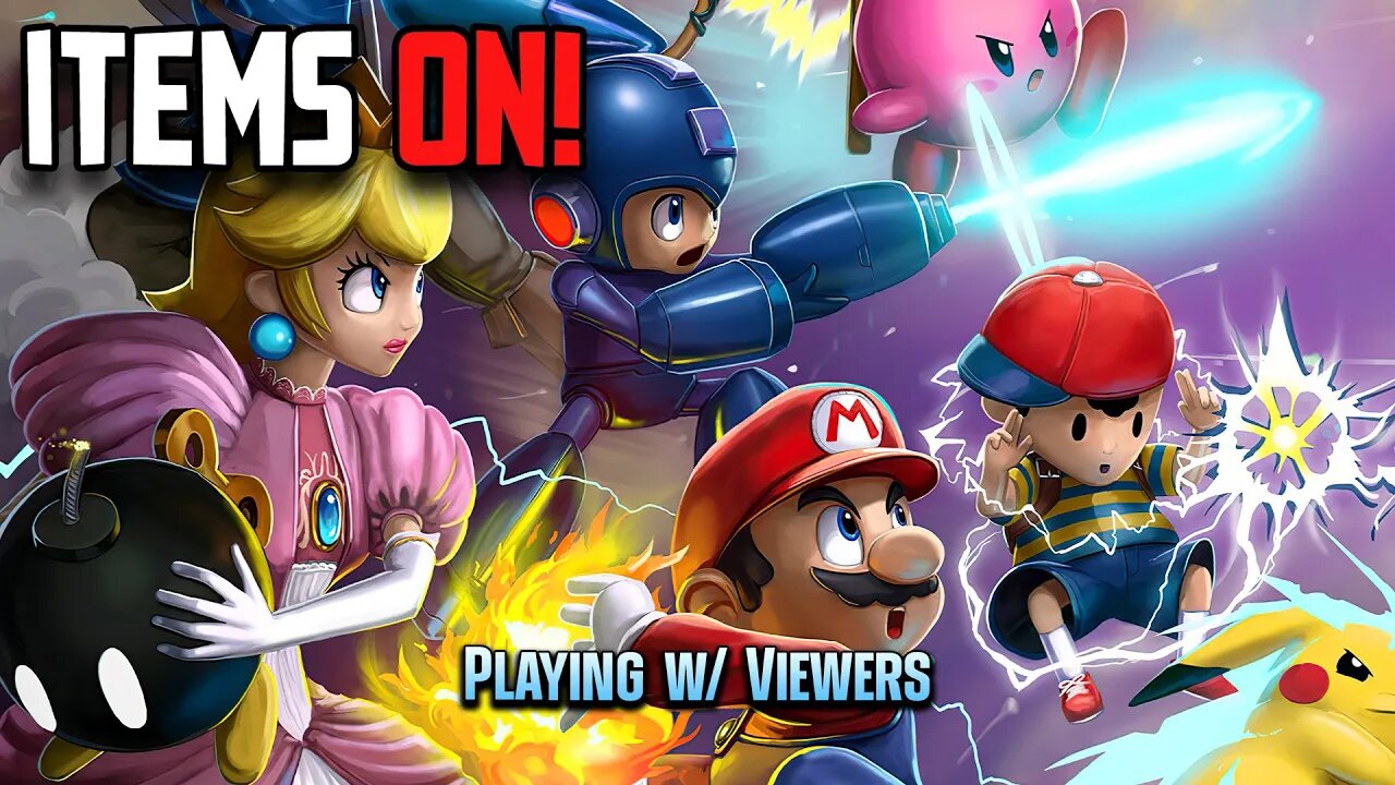 🔴 LIVE Free For All ITEMS ON SMASH SUNDAY. Kazuya DLC & 1 Vs 1 | Super ...