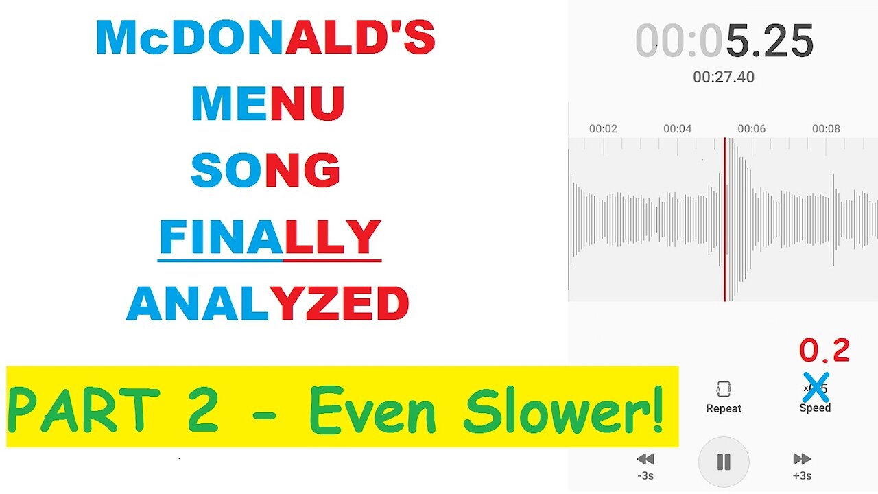 McDonalds Menu Song Analyzed PART 2