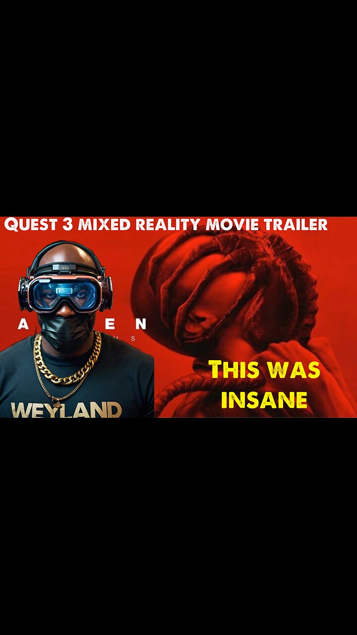 [Quick Clip] Quest 3 Alien Romulus Mixed Reality Movie Trailer