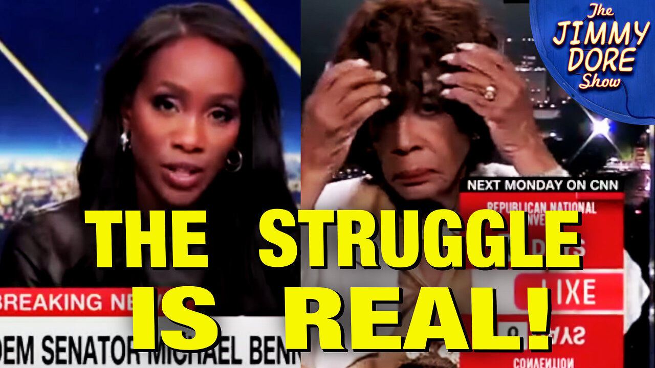 Congresswoman Maxine Waters Battles Her Own Wig On Live TV!