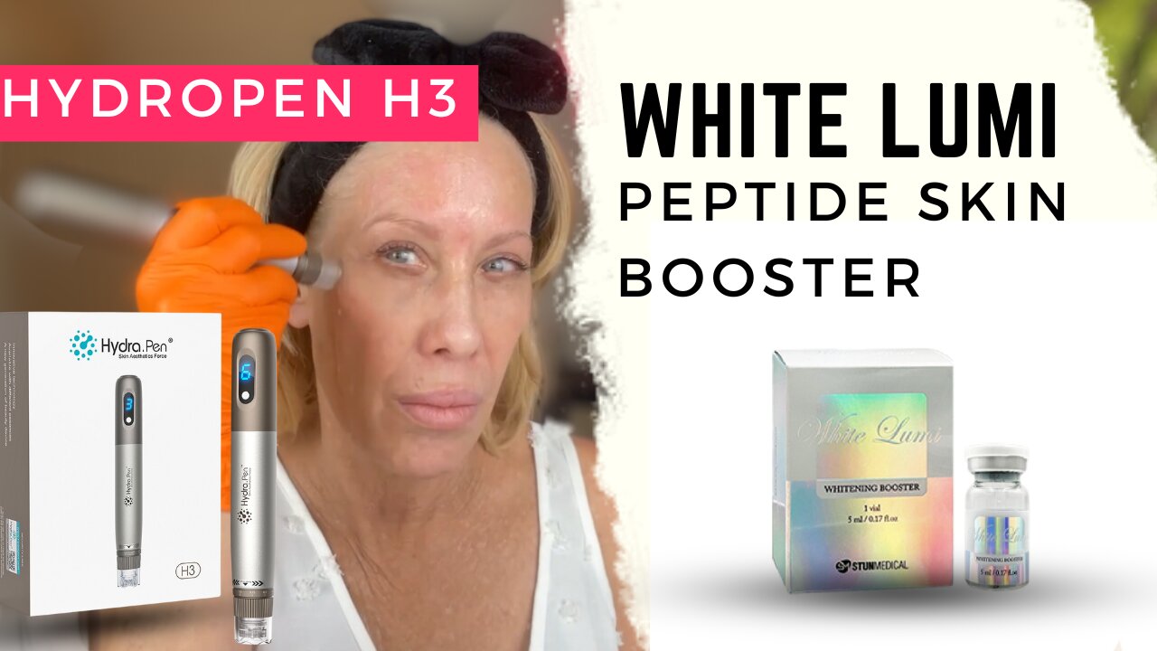 White Lumi Peptide Booster & HydroPen H3