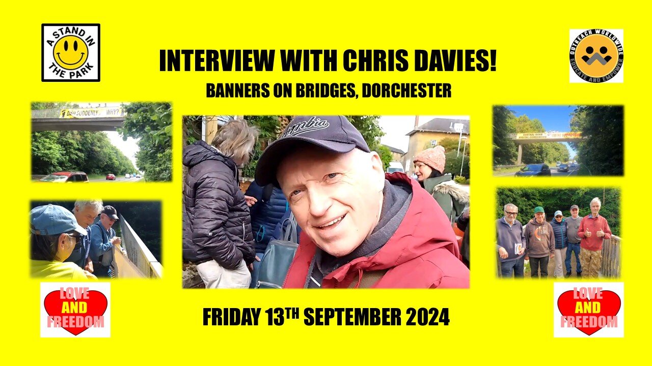 Interview with Musician Chris Davies at Banners on Bridges!
