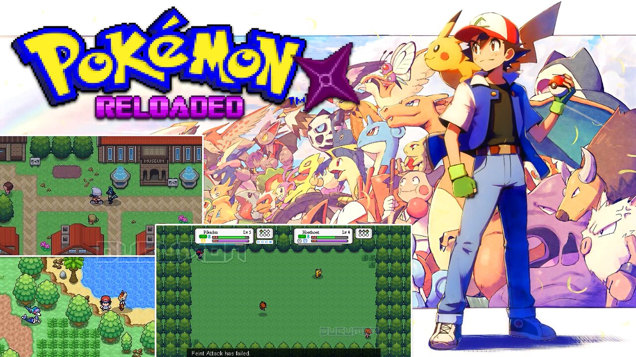 Pokemon Reloaded - Great Fan-made Game has 4 maps, all badges, new ...