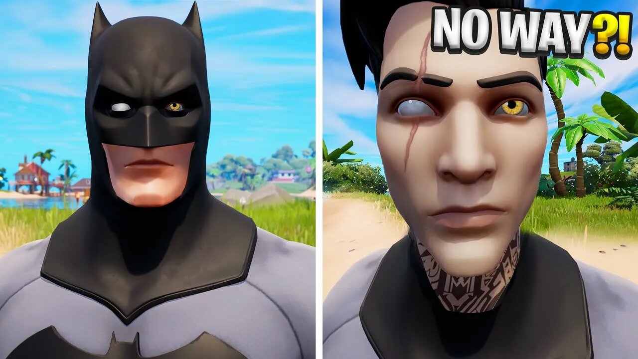 masked skins face reveal | Fortnite Battle Royale (All DC Skins)