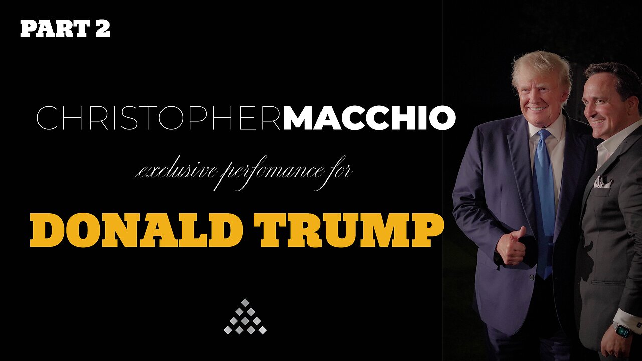 Christopher Macchio Sings for President Trump at Trump Bedminster Golf ...