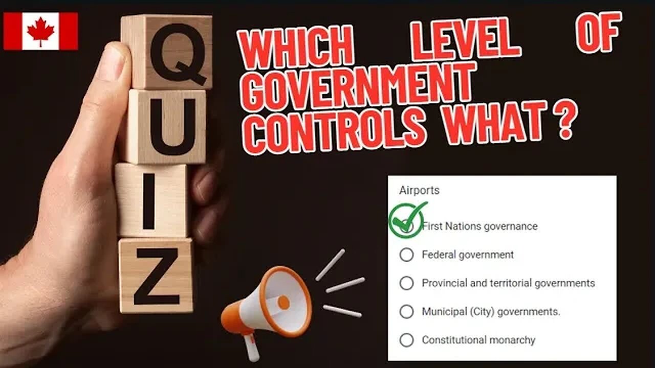 Which level of government controls what ? #quiz #canada #quizgames # ...