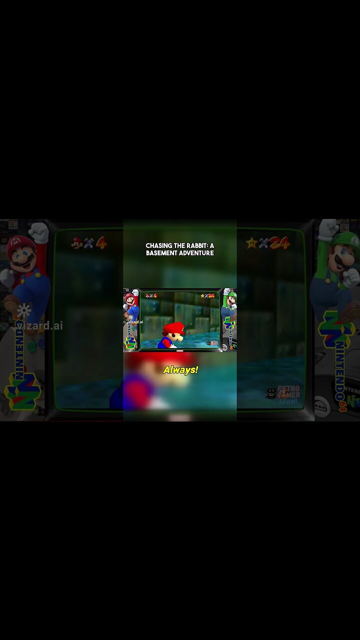 Chasing the Rabbit! A Super Mario 64 Basement Adventure!