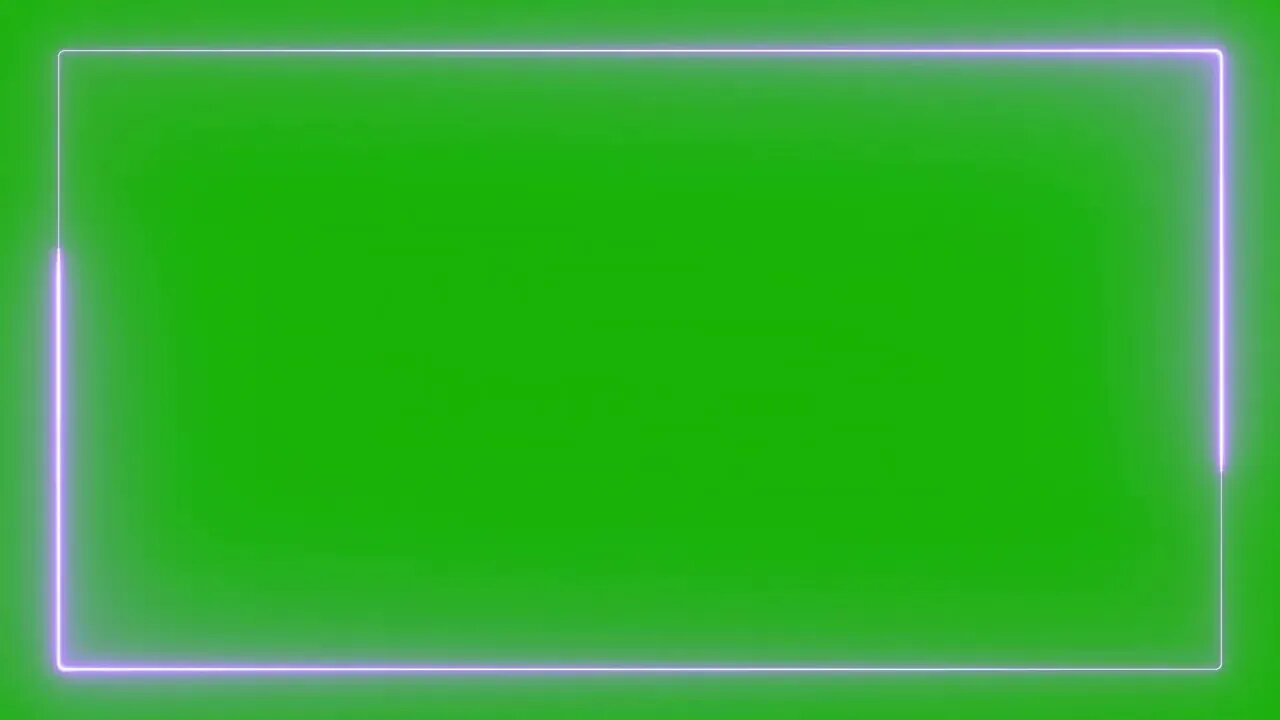 Purple Neon Border Green Screen Overlay Motion Graphics 4K 30fps ...