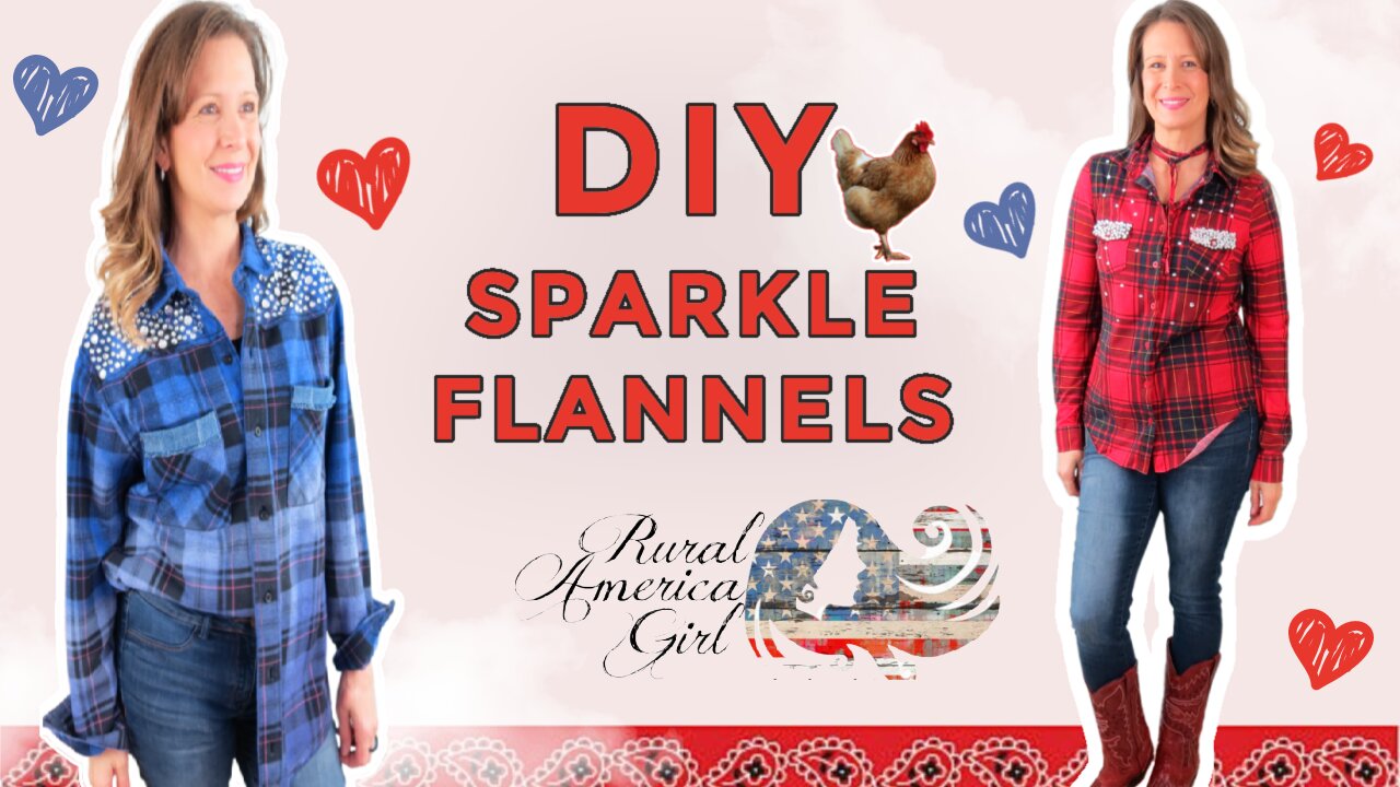 DIY SPARKLE FLANNEL SHIRT! An EASY way to add sparkle! DIY with Lisa ...