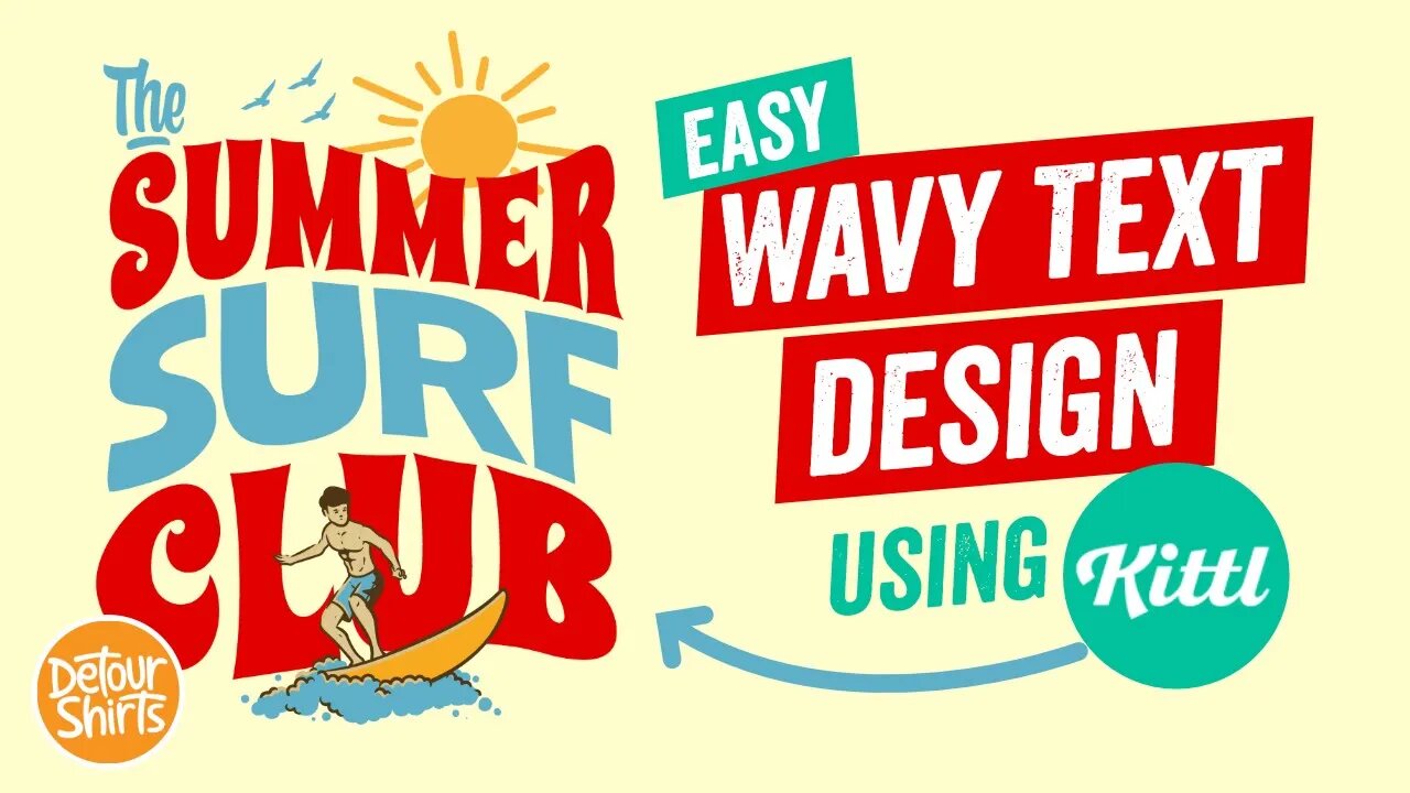 How to Create Wavy Text Using Distort Effect with Kittl... Easy ...