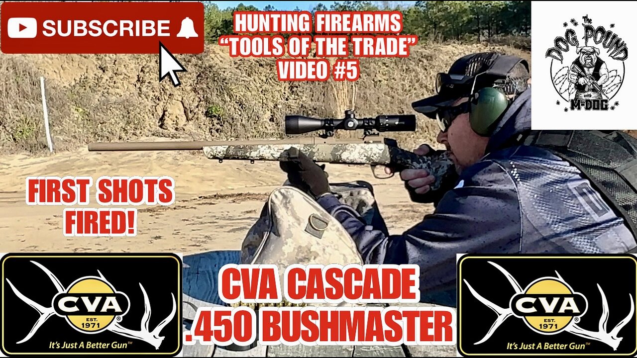 CVA CASCADE BOLT ACTION RIFLE .450 BUSHMASTER REVIEW! HUNTING FIREARMS ...