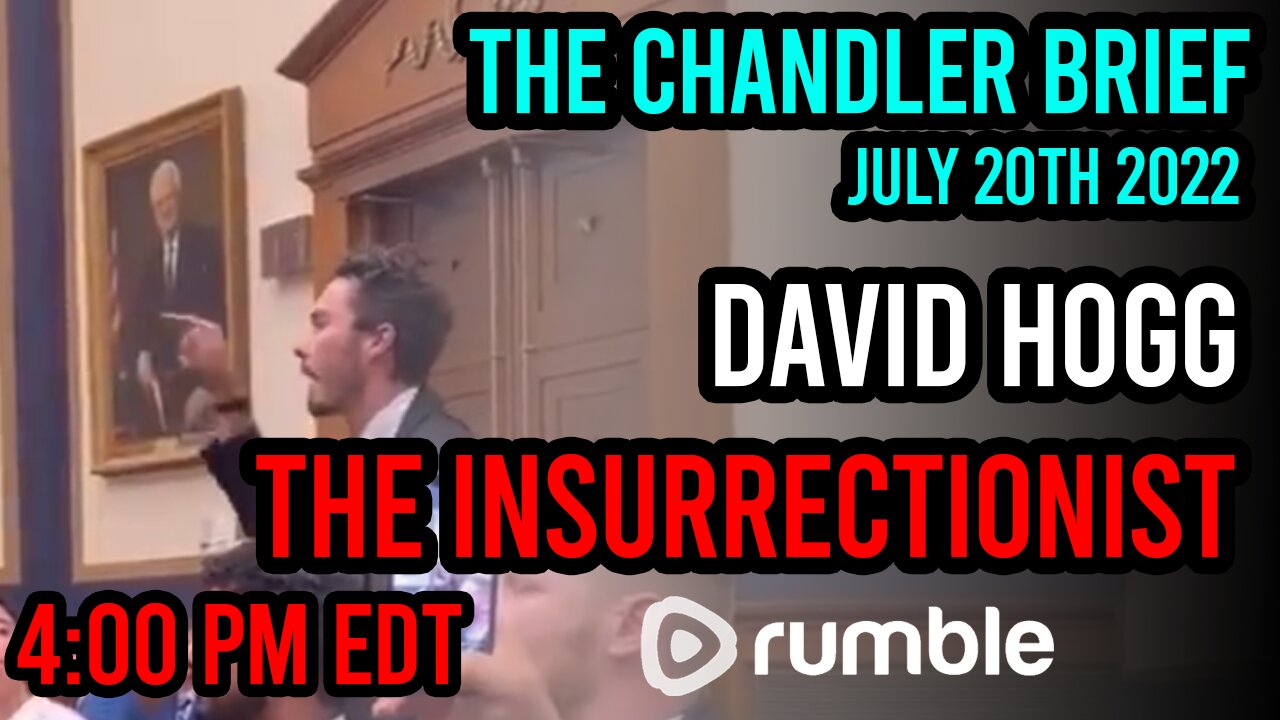 David Hogg: INSURRECTIONIST!