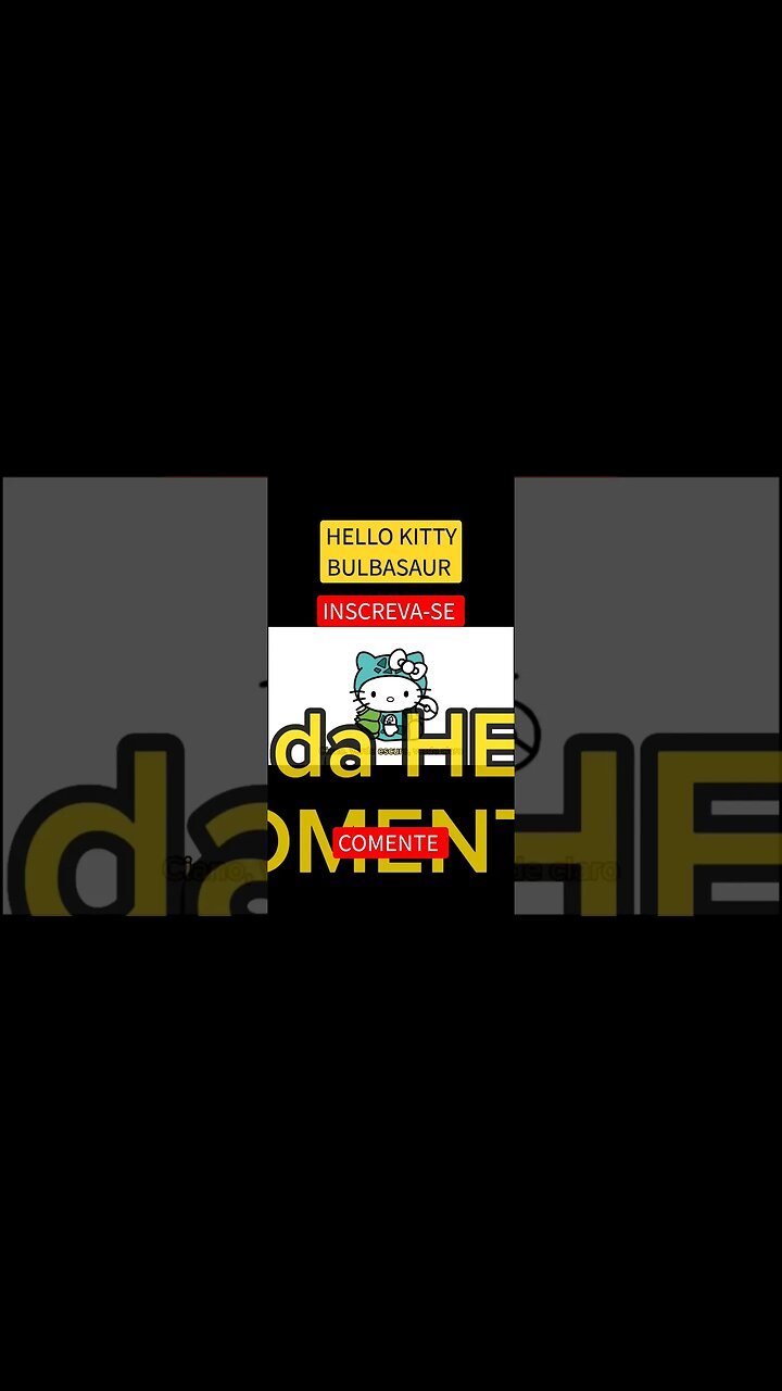 COMO DESENHAR HELLO KITTY BULBASAUR #hellokitty #pokemon #bulbasaur