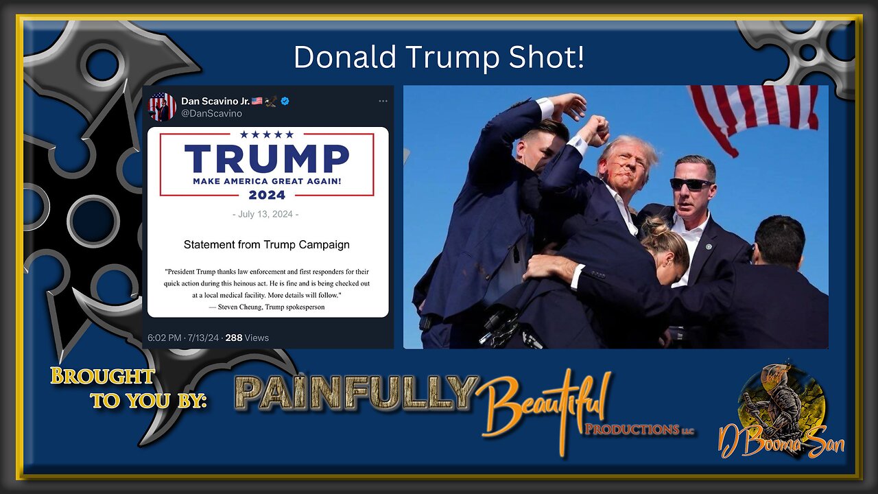 Donald Trump Shot! | "He is fine and is being checked out at a local ...