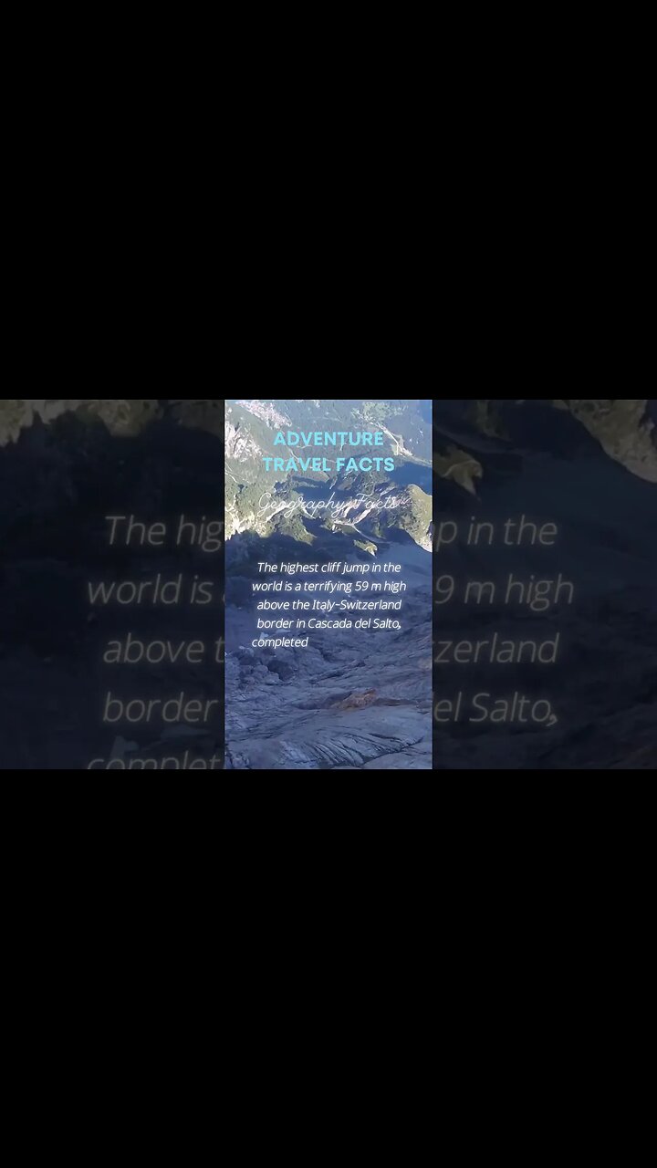 "Taking the Leap: World's Highest Cliff Jump 🌊" #CliffJumping # ...