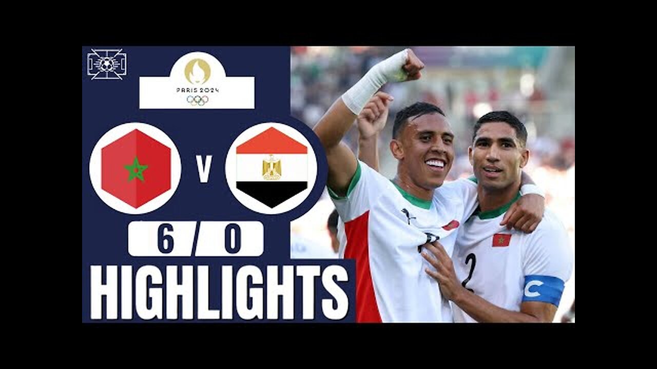 Morocco u23 vs u23 Egypt 6 0 Olympics Paris 2024 Mens Football Bronze ...