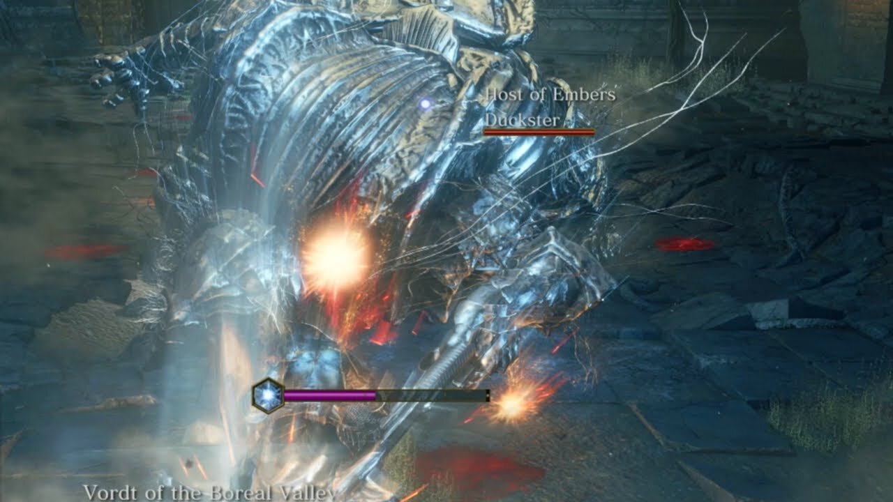 How a new player reacts to fighting Vordt of the Boreal Valley in Dark ...