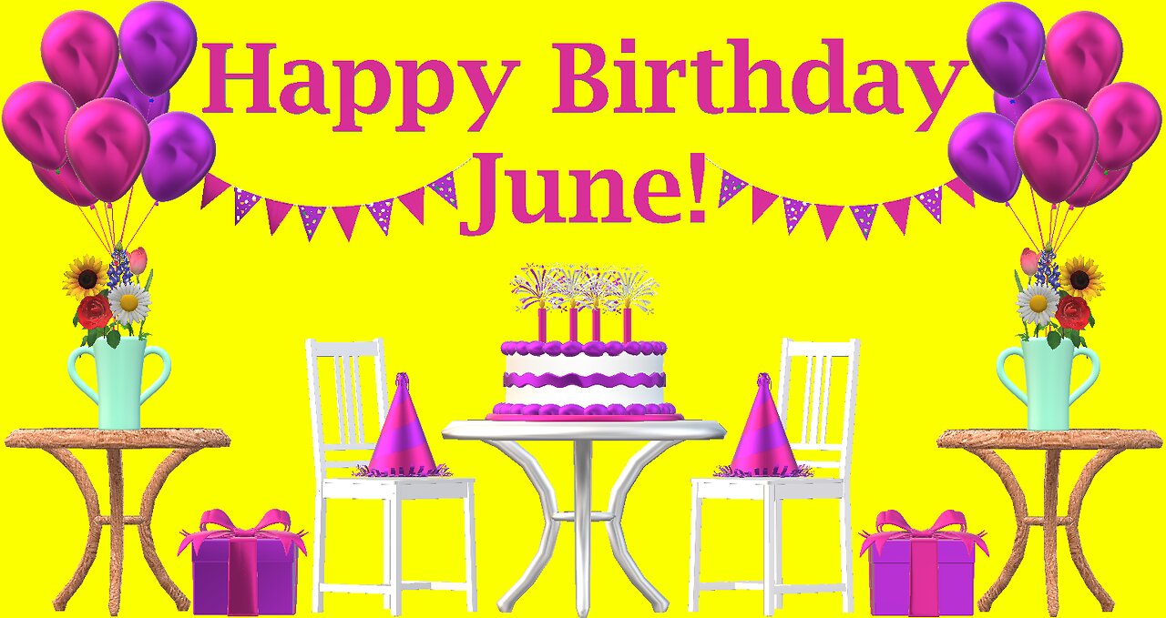 Happy Birthday 3D - Happy Birthday June - Happy Birthday To You - Happy ...