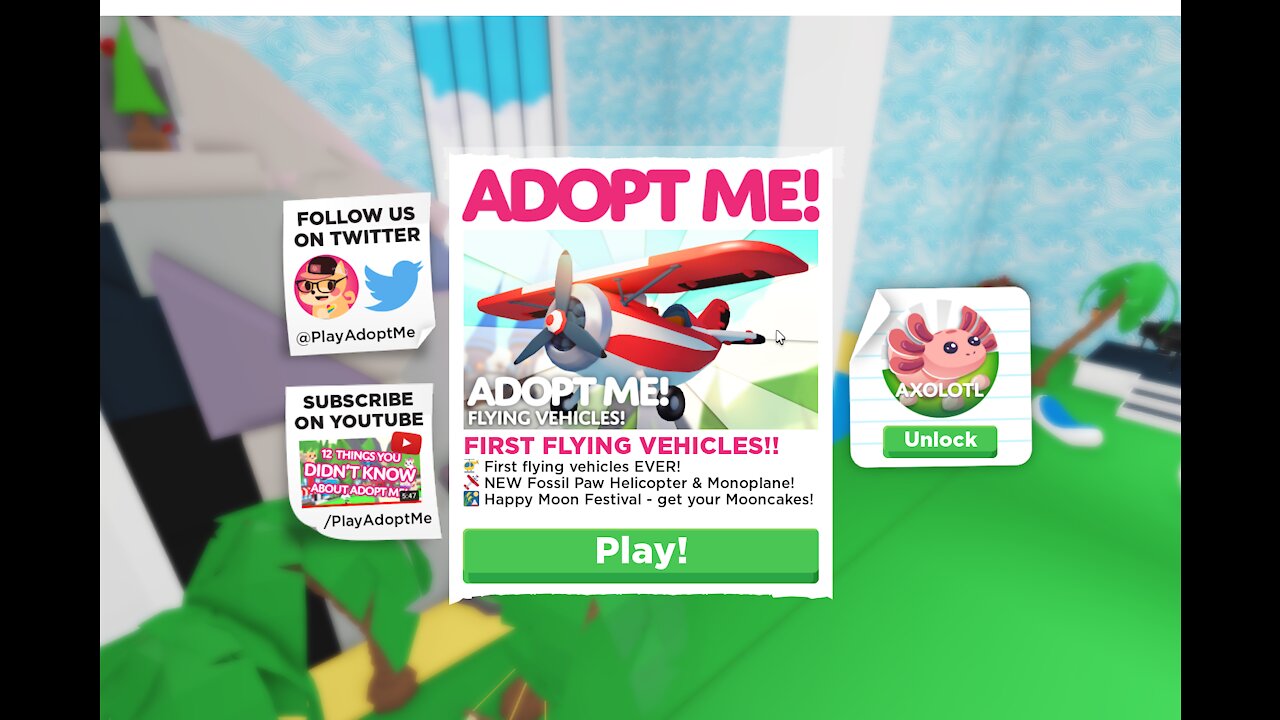 Roblox Adopt me game - Flying vehicles