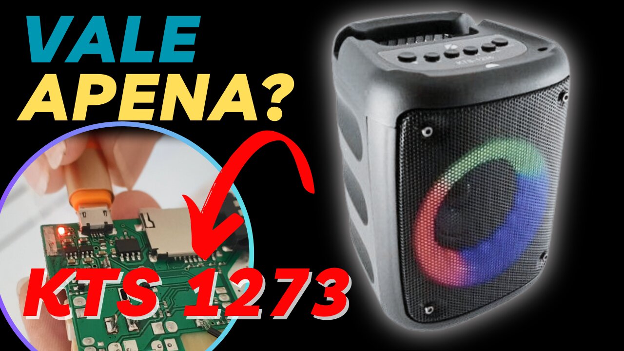 Caixa de som KTS 1273 conector de carga quebrado, testei as suas ...