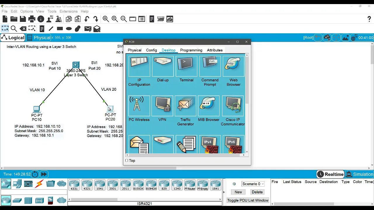 Inter Vlan Routing Using A Cisco Layer 3 Switch 0373