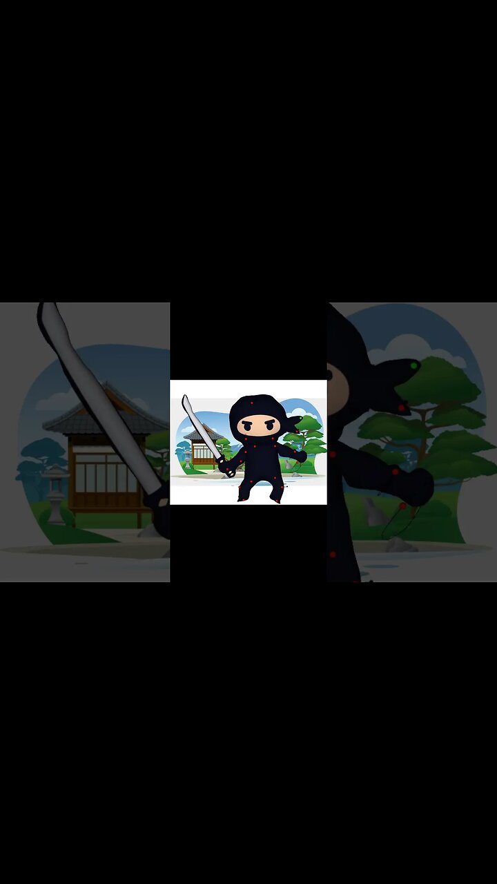 Funny Cute Ninja Animation (Monster Mash AI) | Ninja joget | reaction