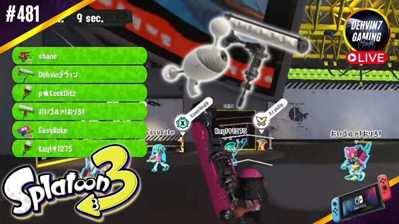 On Defense with Luna Blaster and Dynamo Roller. Turf War with Viewers ...