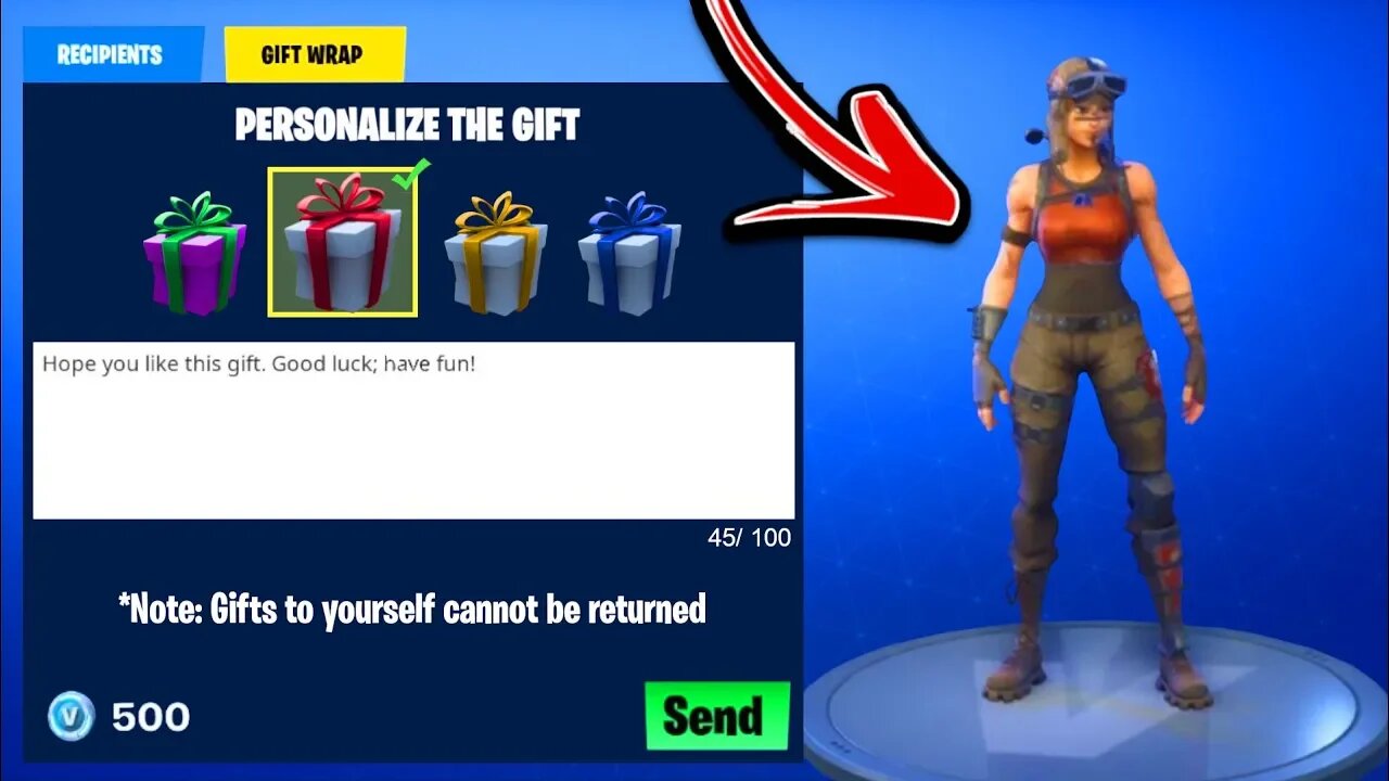 HE GIFTED A SKIN! - What Happens?! "NEW FORTNITE GIFTING SYSTEM UPDATE ...